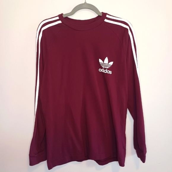 adidas | Tops | Adidas Long Sleeve Logo Tshirt | Poshmark